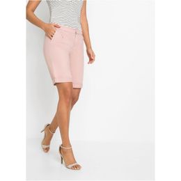 bonprix Stretch-Bermuda, rosa, mit Baumwolle