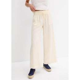 bonprix Culotte aus flie&szlig;endem Lyocell-Mix, wei&szlig;, Viskose