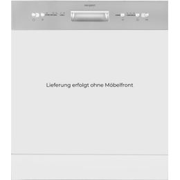 Exquisit teilintegrierbarer Geschirrsp&uuml;ler "EGSP6012-EB-030E inox", B:59,8cm H:81,5cm T:58cm, silber, Geschirrsp&uuml;ler, Teilintegriert, 12 Ma&szlig;gedecke &ndash;