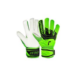 Reusch Kinder Torwarthandschuhe "Attrakt Solid Junior"gr&uuml;n, schwarz, Gr. 7, 29% Polyester, 5% Polyurethan, 1% Baumwolle, Handschuhe, f&uuml;r alle