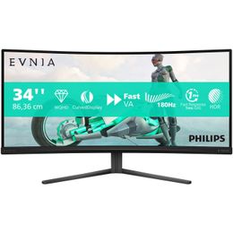 Philips Curved-Gaming-Monitor "34M2C3500L", B:80,8cm H:36,9cm T:6,9cmschwarz, Monitore