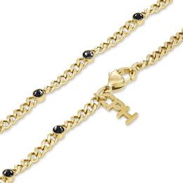 Damen Edelstahlarmband "Schmuck Geschenk Edelstahl Armkette Glittery Cuban", 21cm, Edelstahl, gold, Copenhagen Studios, Edelstahl, Armb&auml;nder, mit