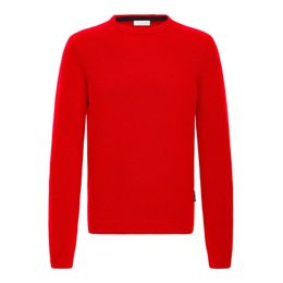 Casual Friday Damen Strickfleece-Pullover "Strickpullover CFKarl", rot, Gr. L, Obermaterial: 80% Wolle WO. 20% Polyamid PA., Pullover