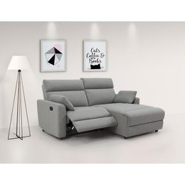 Ecksofa OTTO HOME, B:209cm H:100,5cm T:163cm, grau, Webstoff 100% Polyester, Wohnzimmer, Sofas, "JENNA L-Form, 209cm - OTTO. Verl&auml;ssliche Qualit&auml;t.",