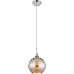 Globo LIGHTING H&auml;ngeleuchte "LOURDES", &Oslash; 25cm H: 131cm, 1 Stk.wei&szlig;, Wohnzimmer, Leuchten, H&auml;ngelampe Esszimmer-Leuchte Esstischleuchte Wohnzimmer