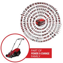 Akkurasenm&auml;her Einhell, rot, Rasenm&auml;her, "GE-CM 36/36 Li M Kit", 2x4,0Ah