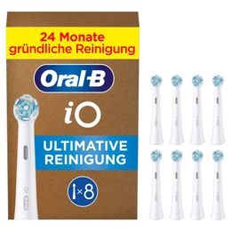 Oral-B Herren Aufsteckb&uuml;rsten "iO Ultimative Reinigung", 8 Stk., wei&szlig;, Zahnb&uuml;rstenk&ouml;pfe, Original Aufsteckb&uuml;rsten f&uuml;r elektrische Oral-B iO