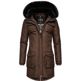 Navahoo Winterparka 'Tiniis' Damen Gr&ouml;&szlig;e XL dunkelbraun / schwarz