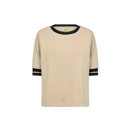 soyaconcept Damen Kurzarmhemd "Soya Concept T-shirt SC-BANU"8008 sand, Gr. S, Obermaterial: 48% Modal, 48% Polyester, 4% Elasthan, Hemden