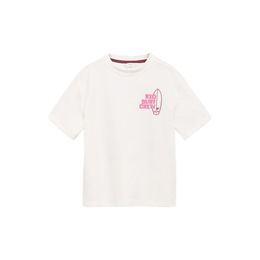 Mango Kids T-Shirt 'RIOCREW' Jungen Gr&ouml;&szlig;e 164 pink / ros&eacute; / offwhite