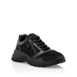 Philipp Plein Damen Sneaker "Runner Skull", Gr. 3202, schwarz, Schuhe