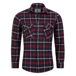 Rock Creek Hemd Herren Gr&ouml;&szlig;e XL navy / rot / wei&szlig;