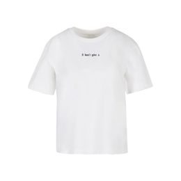 Mister Tee Shirt 'I Don't Give A F' female White size XS