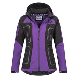 Arctic Seven Funktionsjacke Damen Gr&ouml;&szlig;e S dunkellila / schwarz