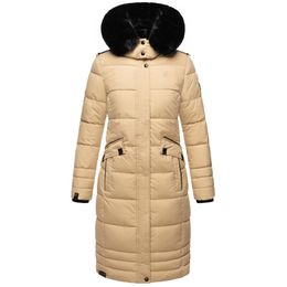 Navahoo Mantel 'Fahmiyaa' Damen Gr&ouml;&szlig;e XS beige / schwarz Wintermantel