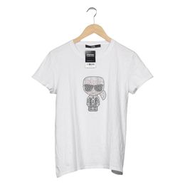 K by KARL LAGERFELD Karl Lagerfeld T-Shirt Damen Gr&ouml;&szlig;e L Second Hand wei&szlig;