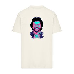 F4NT4STIC Shirt 'TV Times Jeremy Beadle 1982 Pop Art' male Beige size XL