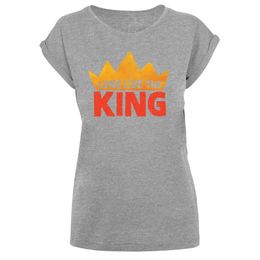 F4NT4STIC Shirt 'Disney K&ouml;nig Der L&ouml;wen Movie Long Live The King' female Grey size 5XL