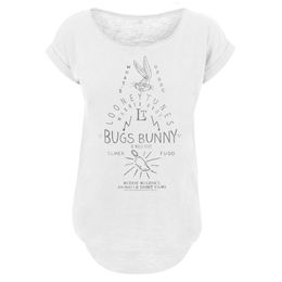 F4NT4STIC Shirt 'Looney Tunes Bugs Bunny A Wild Hare' female White size 4XL