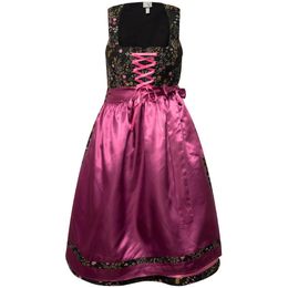 Ulla Popken Dirndl Damen Gr&ouml;&szlig;e 62 curry / tanne / magenta / schwarz