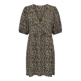 Only Kleid 'ZORA' Damen Gr&ouml;&szlig;e 32 sand / braun / wei&szlig; Winterkleid