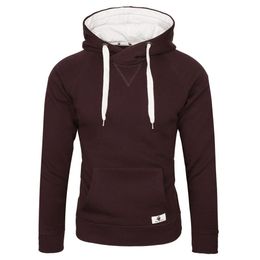 Rock Creek Sweatshirt Herren Gr&ouml;&szlig;e L weinrot / wei&szlig;