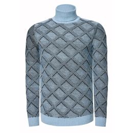 Rusty Neal Rollkragenpullover Herren Gr&ouml;&szlig;e M hellblau