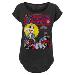 F4NT4STIC Shirt 'Wonder Woman Sensation Comics Issue 1 Cover' female Black size XL
