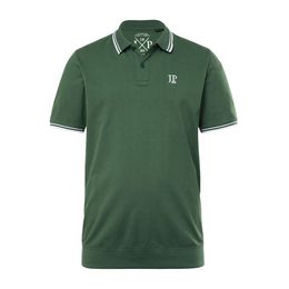 JP1880 Poloshirt Herren Gr&ouml;&szlig;e 5XL dunkelgr&uuml;n / wei&szlig;