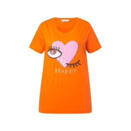 Angel of Style Shirt Damen Gr&ouml;&szlig;e 8XL braun / orange / rosa / wei&szlig;