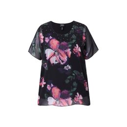 Ulla Popken Bluse Damen Gr&ouml;&szlig;e 9XL/10XL mischfarben / schwarz