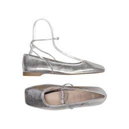 Zara Ballerina Damen Gr&ouml;&szlig;e 38 Second Hand silber