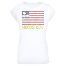 F4NT4STIC T-Shirt 'Woodstock' Damen Gr&ouml;&szlig;e XXXL marine / curry / dunkelrot / wei&szlig;