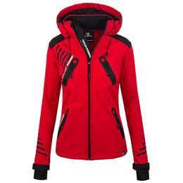 Rock Creek Outdoorjacke Damen Gr&ouml;&szlig;e 4XL rot / schwarz