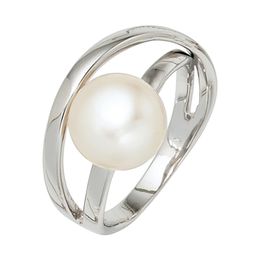 Jobo Damen Perlenring, 50, Perlen Silber 925 (Sterlingsilber), silber, Perlen, Silber 925 (Sterlingsilber), Fingerringe, 925 Silber mit einer