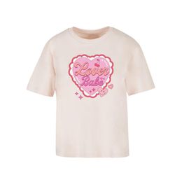 F4NT4STIC T-Shirt 'Lover Babe Valentinstag' Damen Gr&ouml;&szlig;e XXL lavendel / pastellpink / kirschrot / wei&szlig;