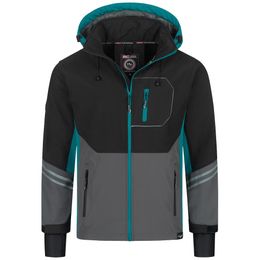Rock Creek Jacke Herren Gr&ouml;&szlig;e XXL t&uuml;rkis / grau / schwarz