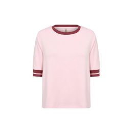 soyaconcept Damen Kurzarmhemd "Soya Concept T-shirt SC-BANU"4120 rose, Gr. L, Obermaterial: 48% Modal, 48% Polyester, 4% Elasthan, Hemden