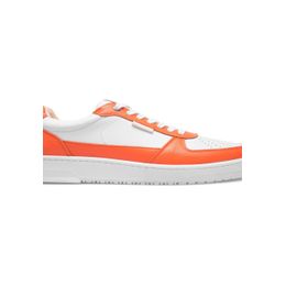 N91 Herren Sneaker "Bball M AB Herrensneaker", Gr. 41, orange, Kalbsleder, Schuhe, Turnschuh Leder handgefertigt, sportlicher Freizeitschuh Herren