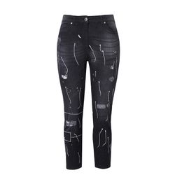 Angel of Style Jeans Damen Gr&ouml;&szlig;e 37/38 schwarz / wei&szlig;
