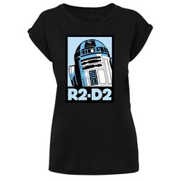 F4NT4STIC Shirt 'Star Wars R2-D2 Poster' female Black size 4XL