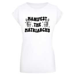 F4NT4STIC Shirt 'Feministisch Manifest The Matriarchy Frauentag' female White size XXXL