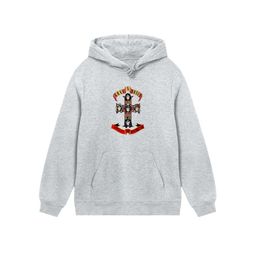 F4NT4STIC Sweatshirt 'Guns 'n' Roses Appetite For Destruction' Herren Gr&ouml;&szlig;e M grau / lila / rot / schwarz
