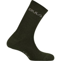 BULA Herren Socken, Gr. 40, schwarz, 39% Wolle, 39% Polyacryl, 14% Polyester, 8% Polyamid, unifarben, Socken, im praktischen 2er-Pack