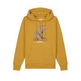 Watapparel Sweatshirt 'Fahrradb&auml;r' male Yellow size S