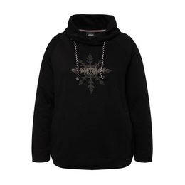 Ulla Popken Sweatshirt female Black size 62-64