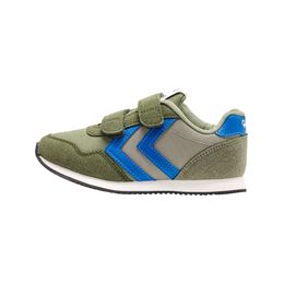 Hummel Sneaker 'Refex' Jungen Gr&ouml;&szlig;e 28 blau / khaki / oliv / wei&szlig;