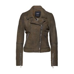 Maze Lederjacke 'Romie' Damen Gr&ouml;&szlig;e M oliv