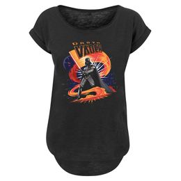 F4NT4STIC Shirt 'Star Wars Darth Vader Swirling Fury' Damen Gr&ouml;&szlig;e M orange / rot / schwarz / wei&szlig;