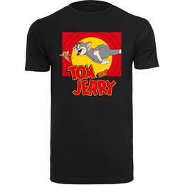 F4NT4STIC T-Shirt 'Tom und Jerry Chase Scene' Herren Gr&ouml;&szlig;e XS gelb / grau / rot / schwarz